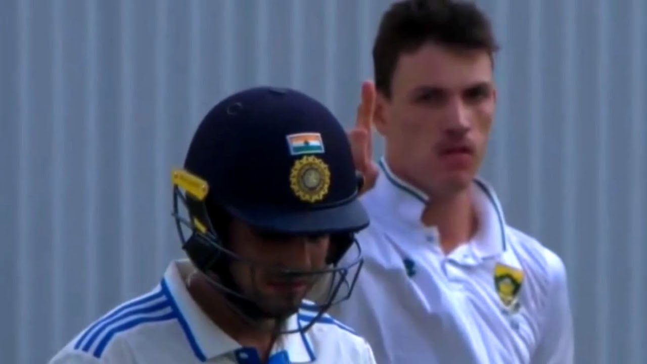 Marco Jansen fight with Shubham Gill, Shubman Gill vs Marco Jansen, Ind ...