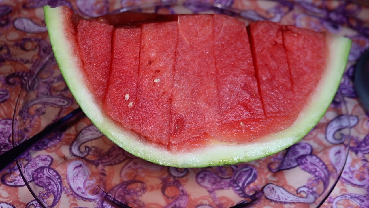 Salty Sweet Watermelon ASMR Eating Sounds - YouTube