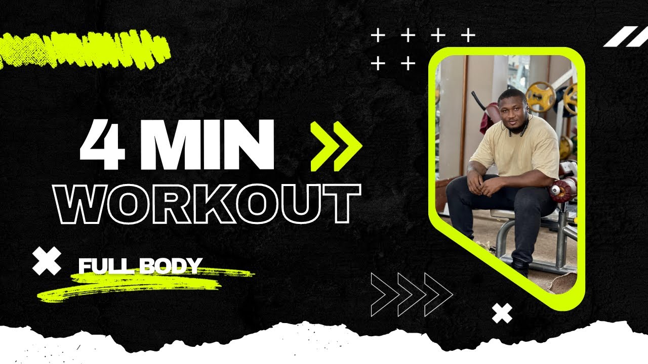 4 MINUTE FULL BODY WORKOUT WITHOUT ANY EQUIPMENT. - YouTube