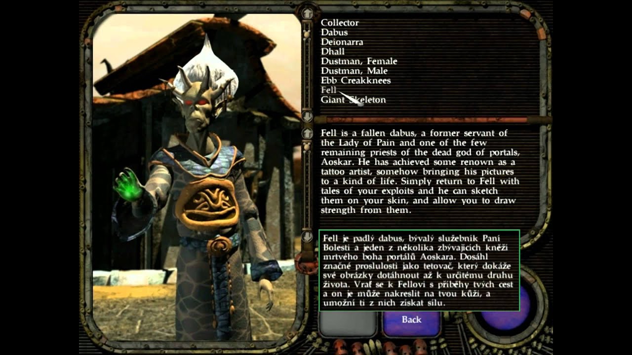 PLANESCAPE TORMENT - Fell - Tattoo Parlor - gameplay - part 51 - EN ...