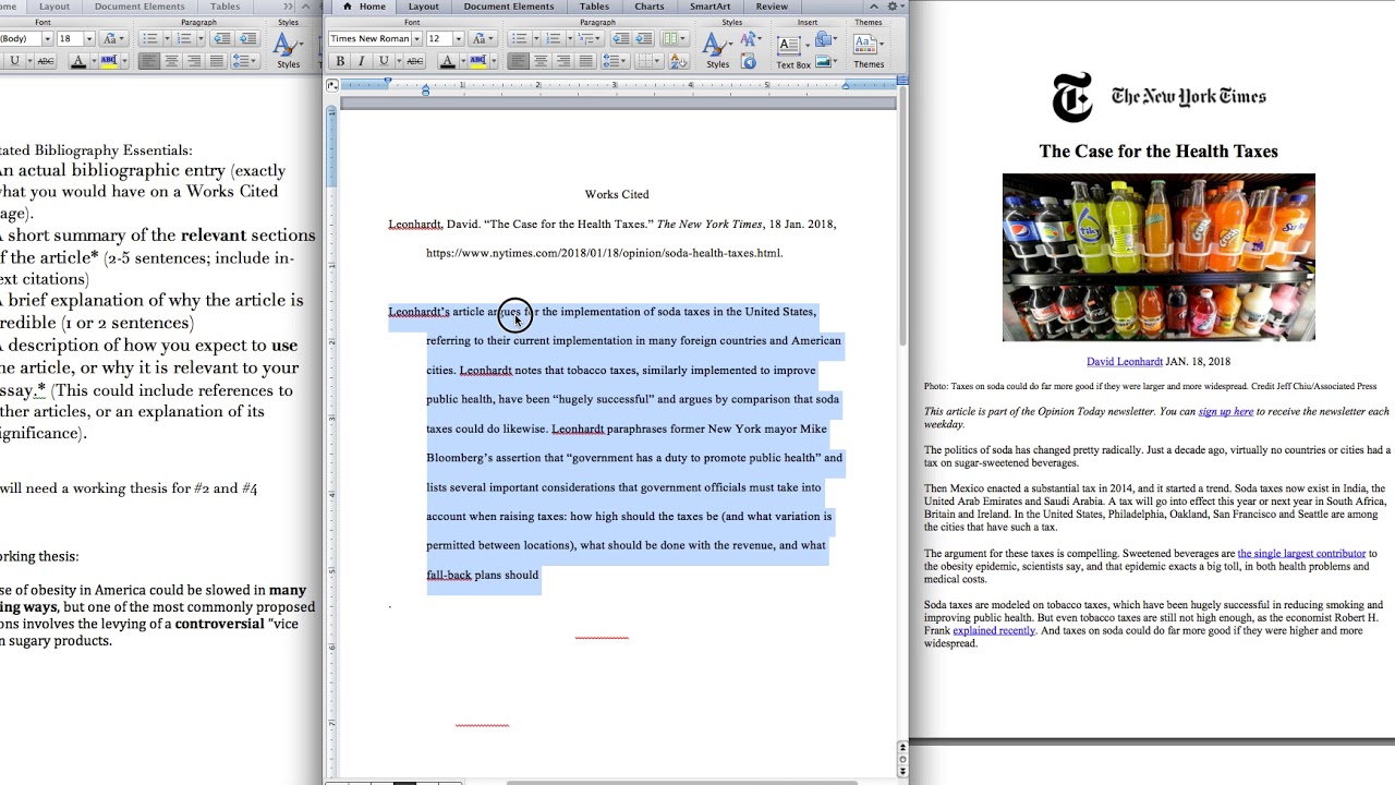 Annotated Bibliography Lesson (Faith Acker) - YouTube