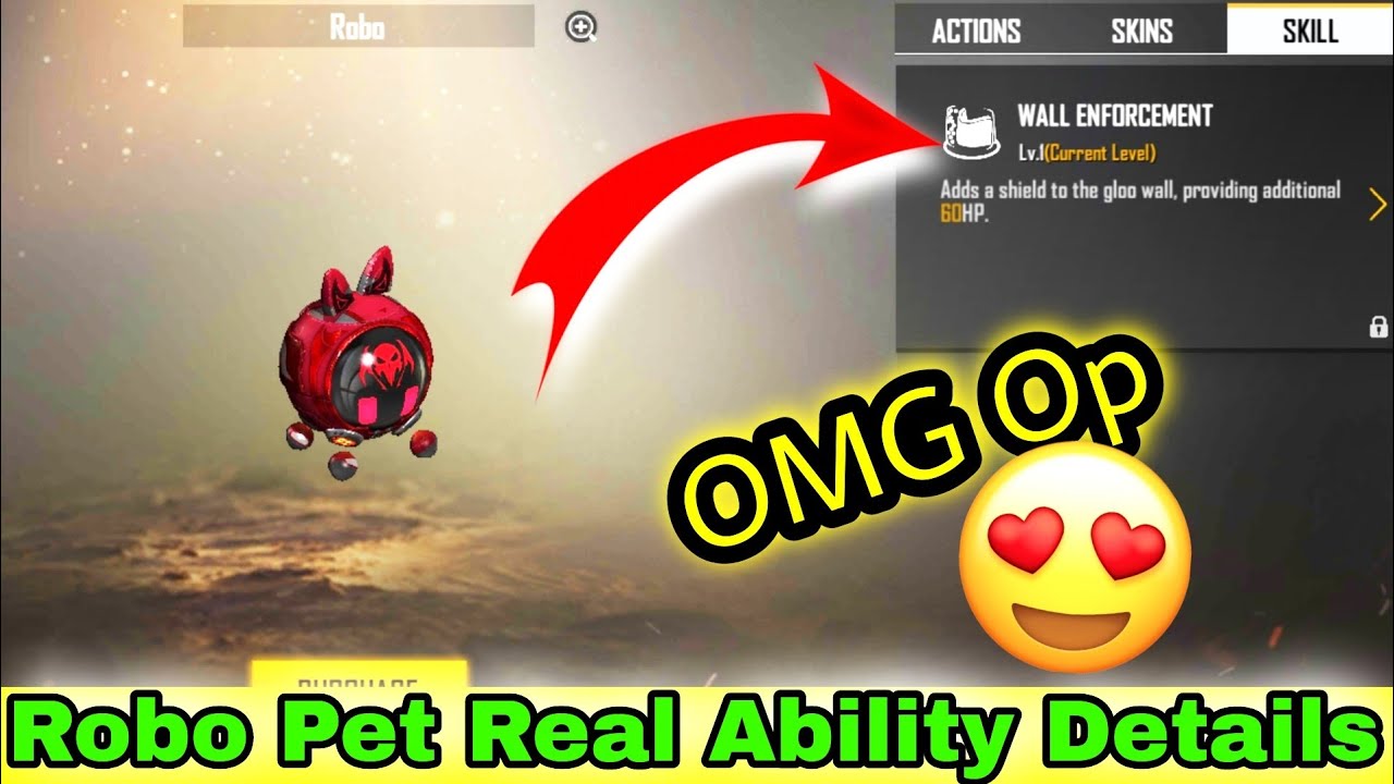 Free Fire Robo Pet Ability Test | Free Fire Robo Pet Ability | Robo Pet ...