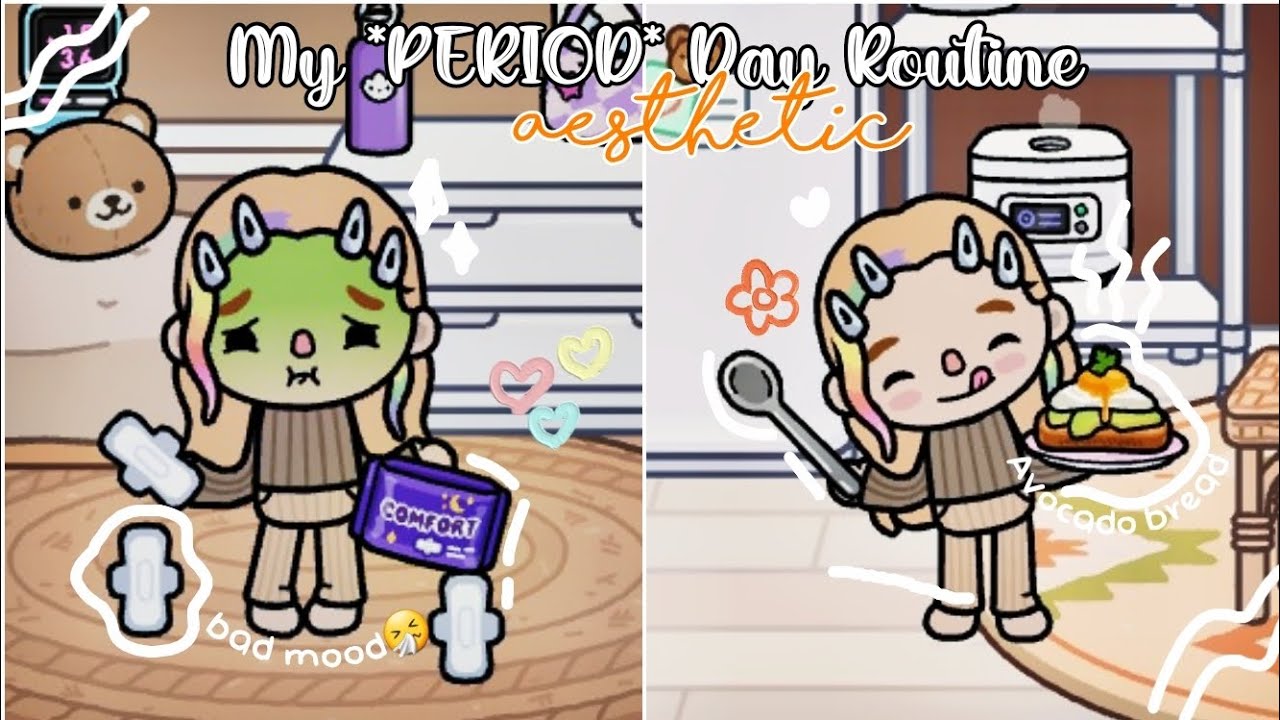 My *PERIOD* Day Routine🤧🩸| Toca Life World | Toca Life Story | Toca ...