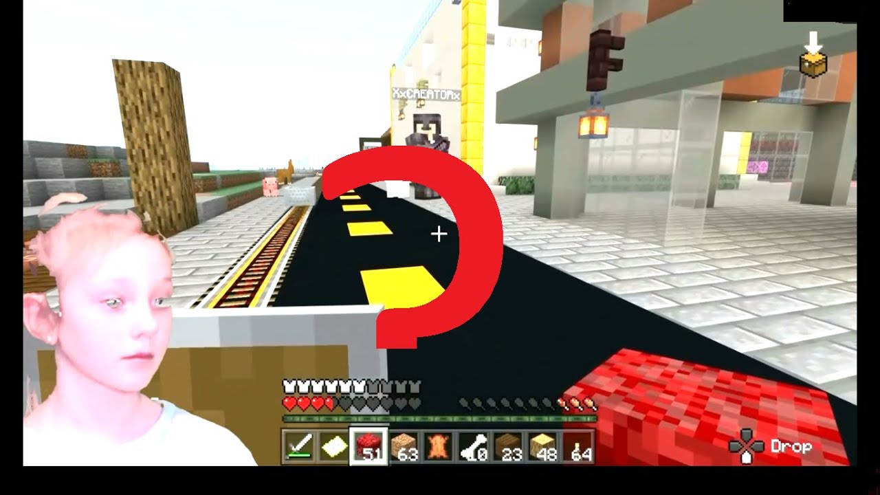 Kids Minecraft Pro Elena Games Meets the Creator- Episode 1. Minecraft ...