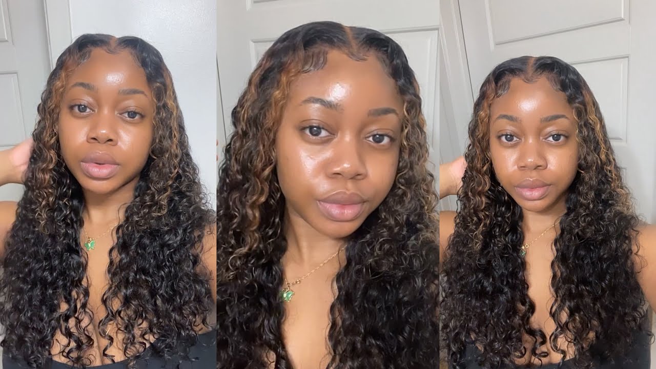 EASY HIGHLIGHT CURLY WIG INSTALL FT. CYNOSURE HAIR - YouTube