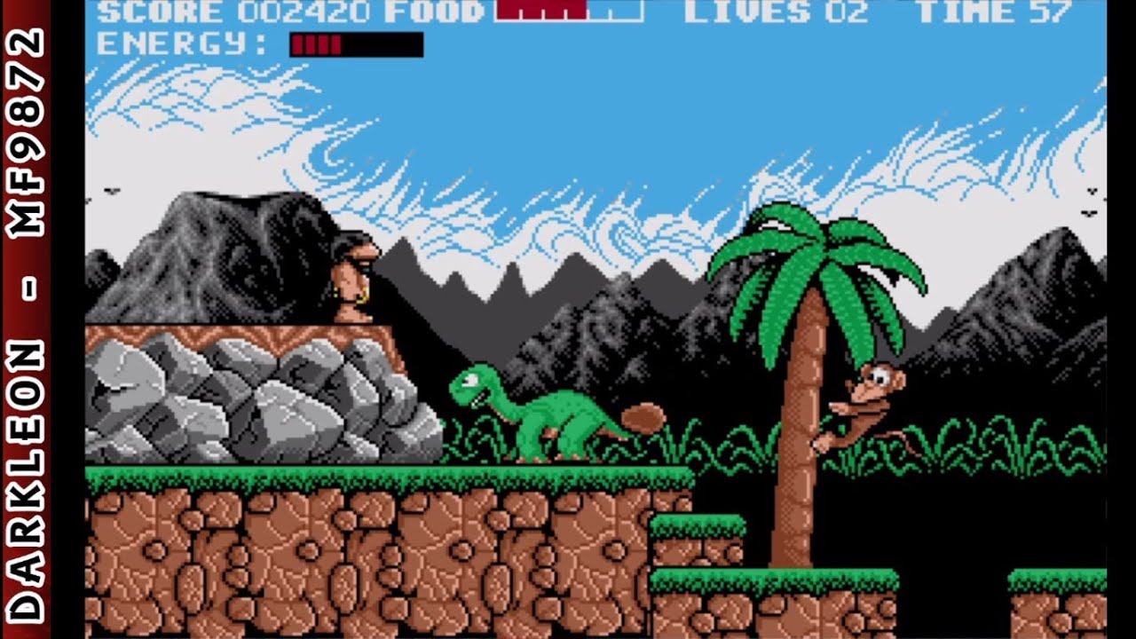 Prehistorik © 1991 Titus Software - PC DOS - Gameplay - YouTube