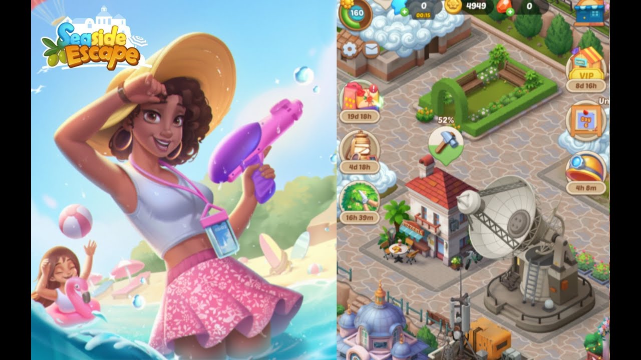 Seaside Escape | Level 156 Part 194 🏝🏖 #merge - YouTube