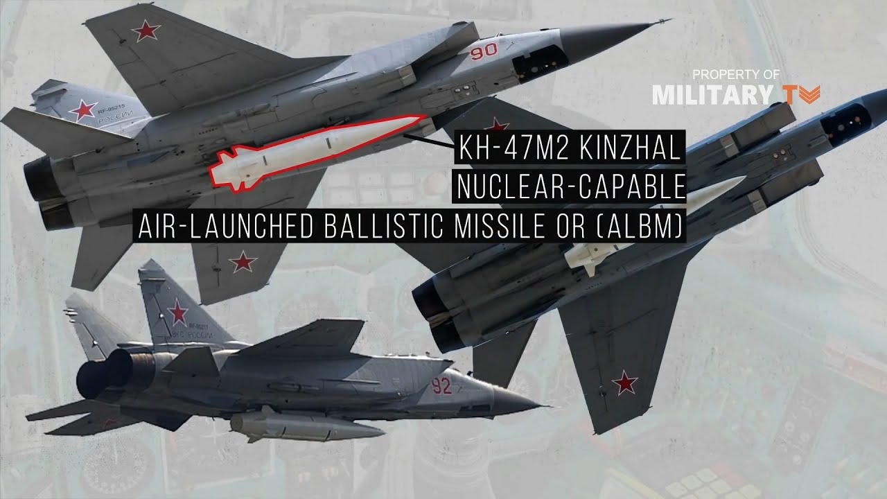 Russia Fires Kinzhal Hypersonic Missiles in Ukraine - YouTube
