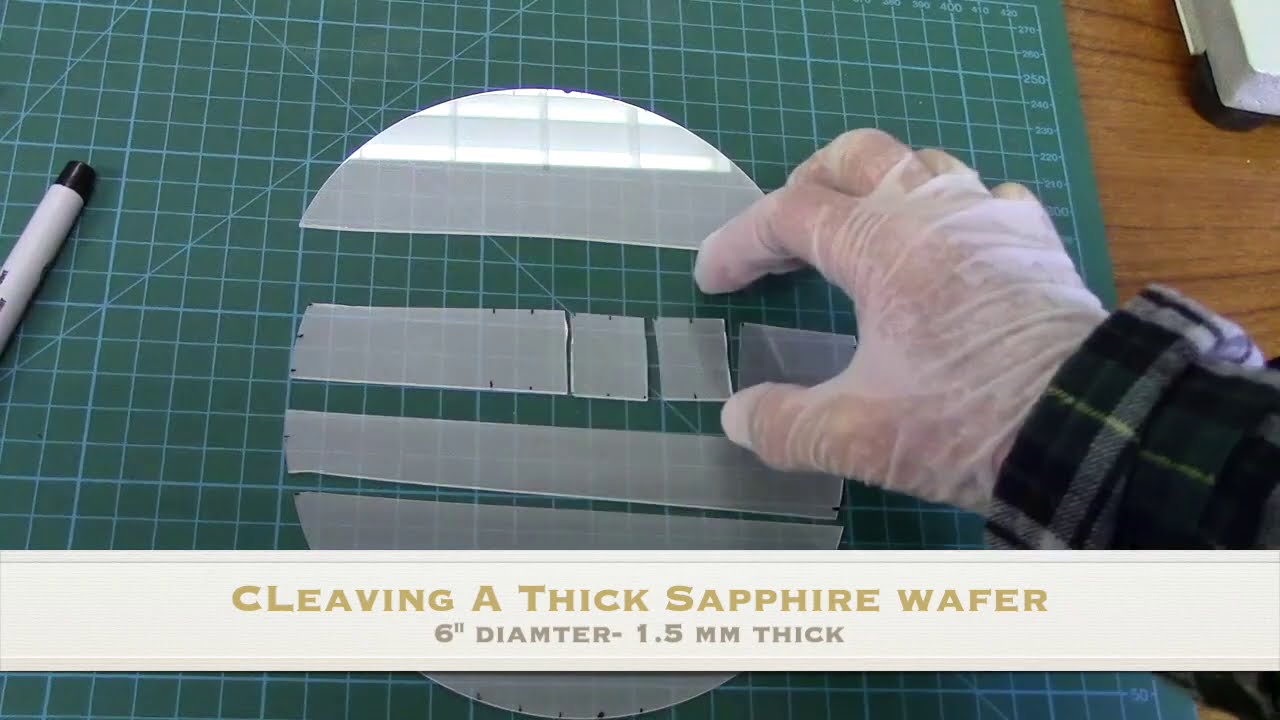 Cleaving a Thick Sapphire wafer FlipScribe+manual - YouTube