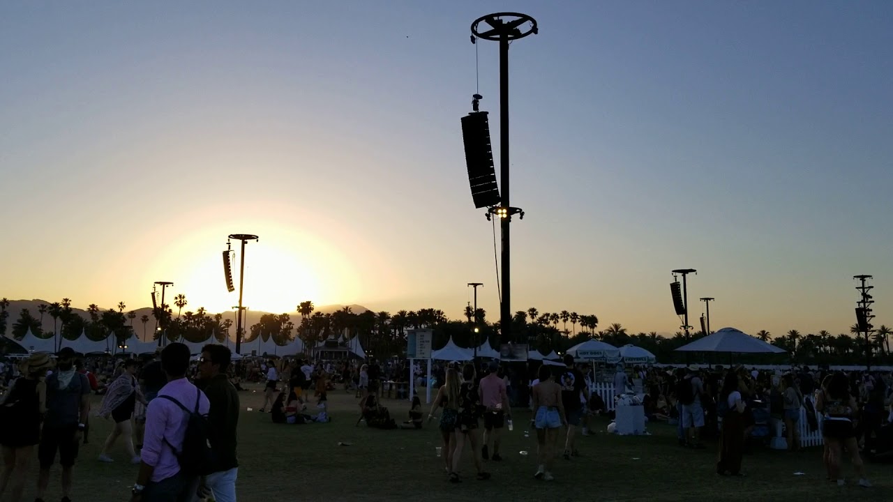 Coachella grounds at sunset - YouTube