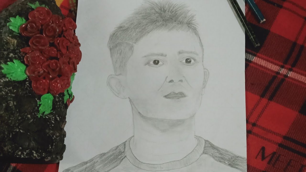 how to draw|pencil drawing of sunil chhetri | isl | indian football ...