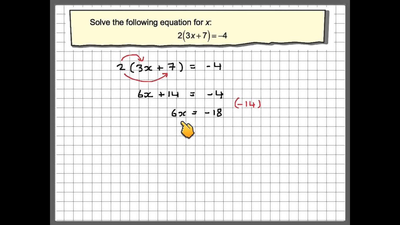 Solving An Equation With Brackets One Unknown YouTube solving-an-equation-with-brackets-one-unknown-youtube
