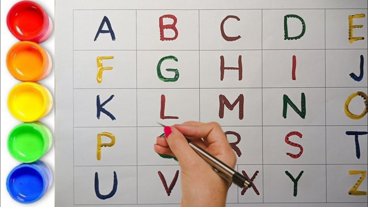 ABCD learning for kids || English Alphabets A to Z || Kindergarten ...