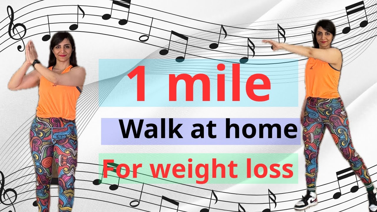 Wake up and walk 🔥 1 mile workout |walk at home🔥boost your energy 🔥 ...