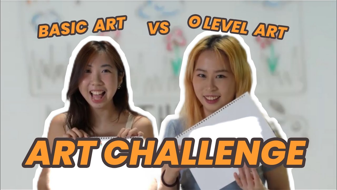 Art Challenge 🎨 - O-level Art student vs Someone w basic art classes ...