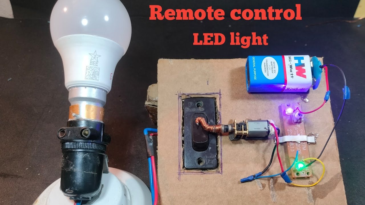 How to make remote control LED light setting. 100% Homemade. - YouTube
