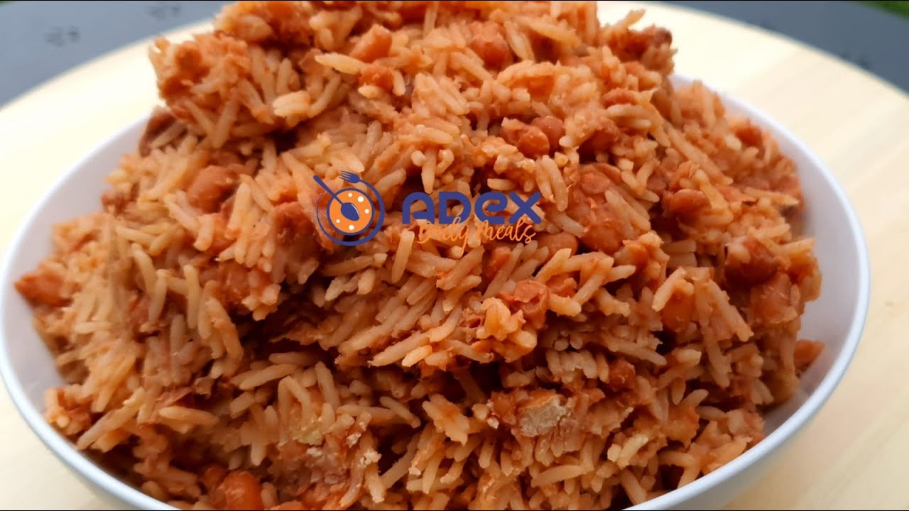How to make Waykee ( Ghana style rice & beans) - YouTube