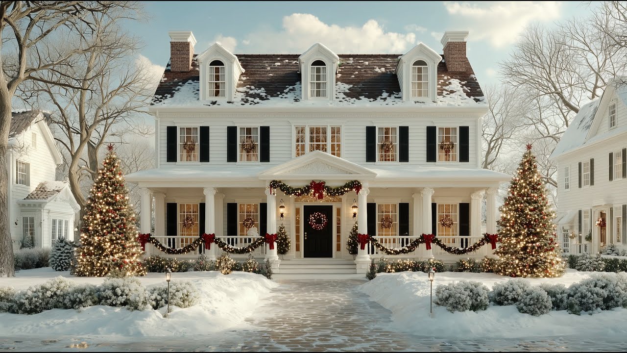 Inside a Cozy Red & White Christmas Home | Classic Holiday Decor - YouTube