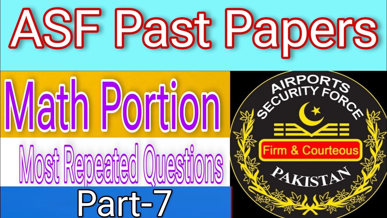 ASF Past Papers 2022: ASF Test Preparation, Part-7 - YouTube