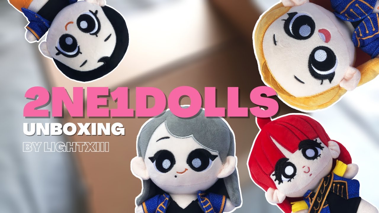 #2NE1DOLLS 투애니원 doll unboxing! - 2ne1 fanmade plush dolls by lightxiii ...