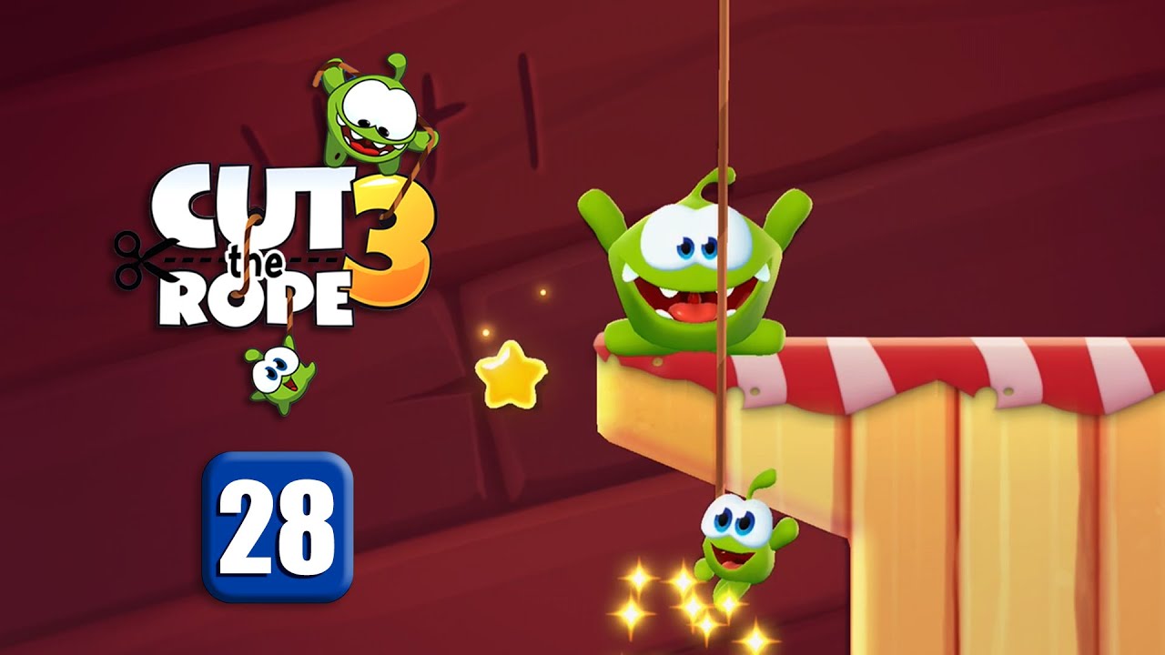 Cut the Rope 3 - 3 Stars - Pirate Ship Map "D" Series Part 28 - YouTube