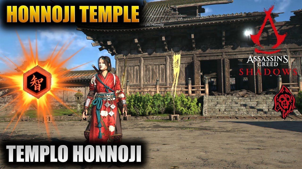 ASSASSIN'S CREED SHADOWS HONNOJI TEMPLE (KNOWLEDGE POINTS) / TEMPLO ...