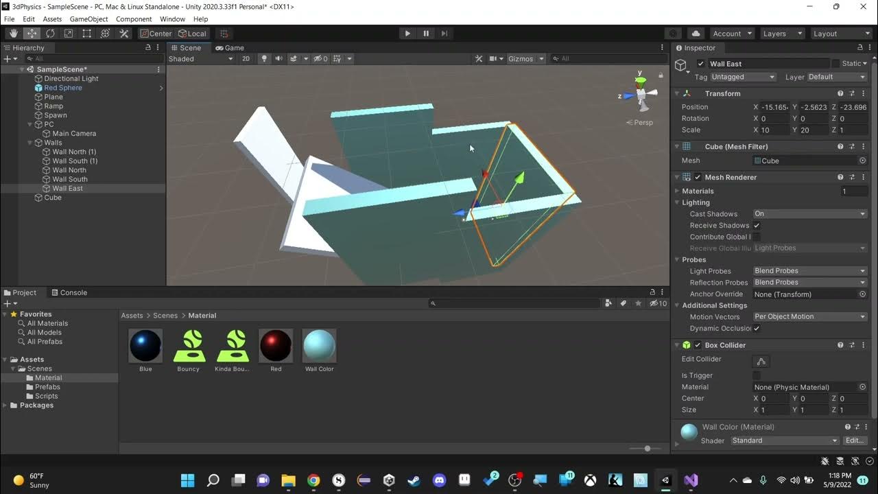 How I created Walls/Ramp for Unity 3D - YouTube