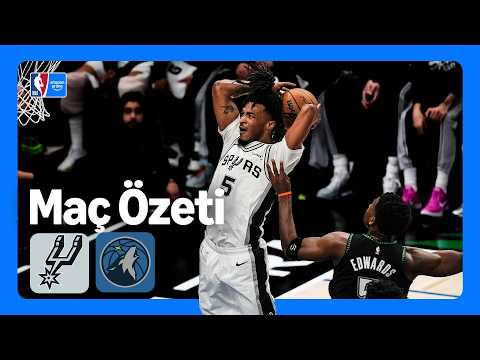 San Antonio Spurs - Minnesota Timberwolves | Maç Özeti | 6. Maç | NBA Playoffs | Prime Video Türkiye