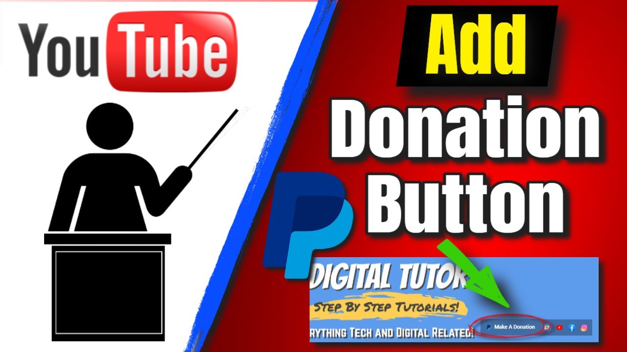 How To Add A Donate Button To Your Youtube Channel - YouTube