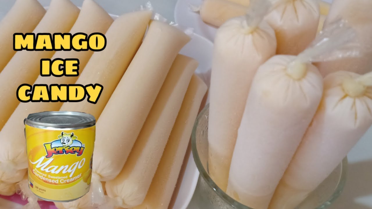 HOW TO MAKE CREAMY MANGO ICE CANDY [Yummy And Sweets] - YouTube