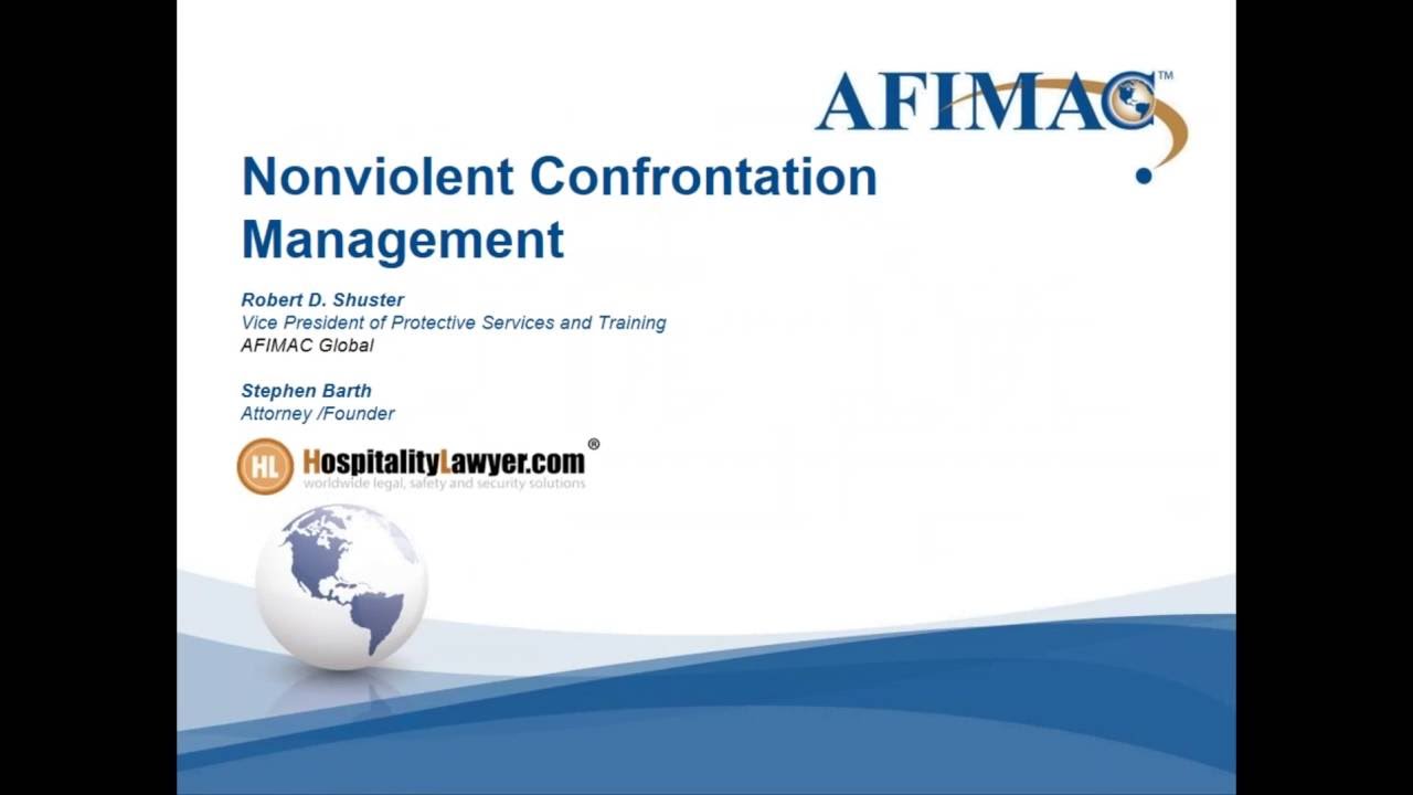 Non Violent Confrontation Management NVCM Overview with Rob Shuster ...