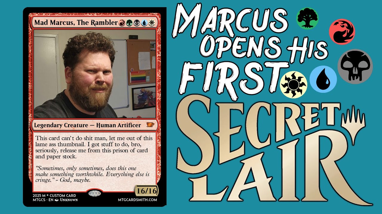 Marcus Opens His Very First MtG SECRET LAIR! - YouTube