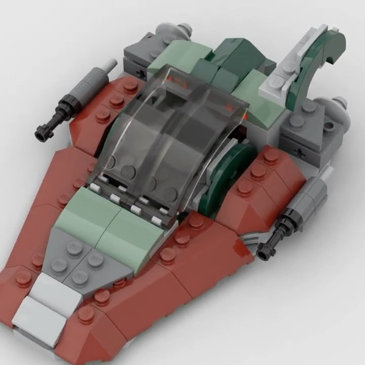 LEGO Star Wars A-Wing, Alternate Build of 2 x 75344 Boba Fett's ...