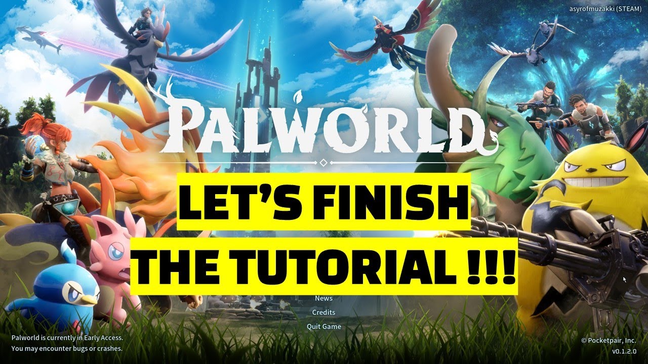 LIVE ! Let's finish the tutorial of PALWORLD ! - YouTube