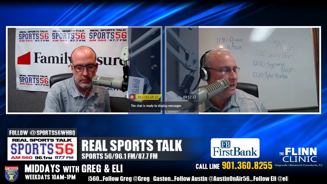 Sports 56 Middays with Greg Gaston and Eli Savoie - YouTube