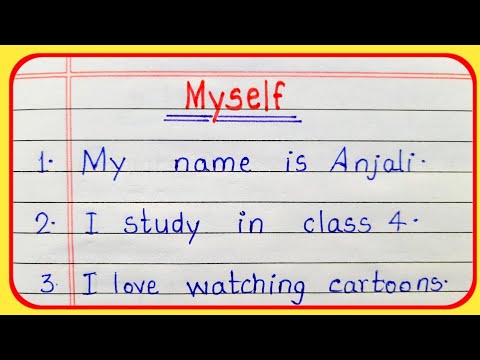 5 Lines On Myself In English || Essay On Myself || Myself 5 Lines Essay ...