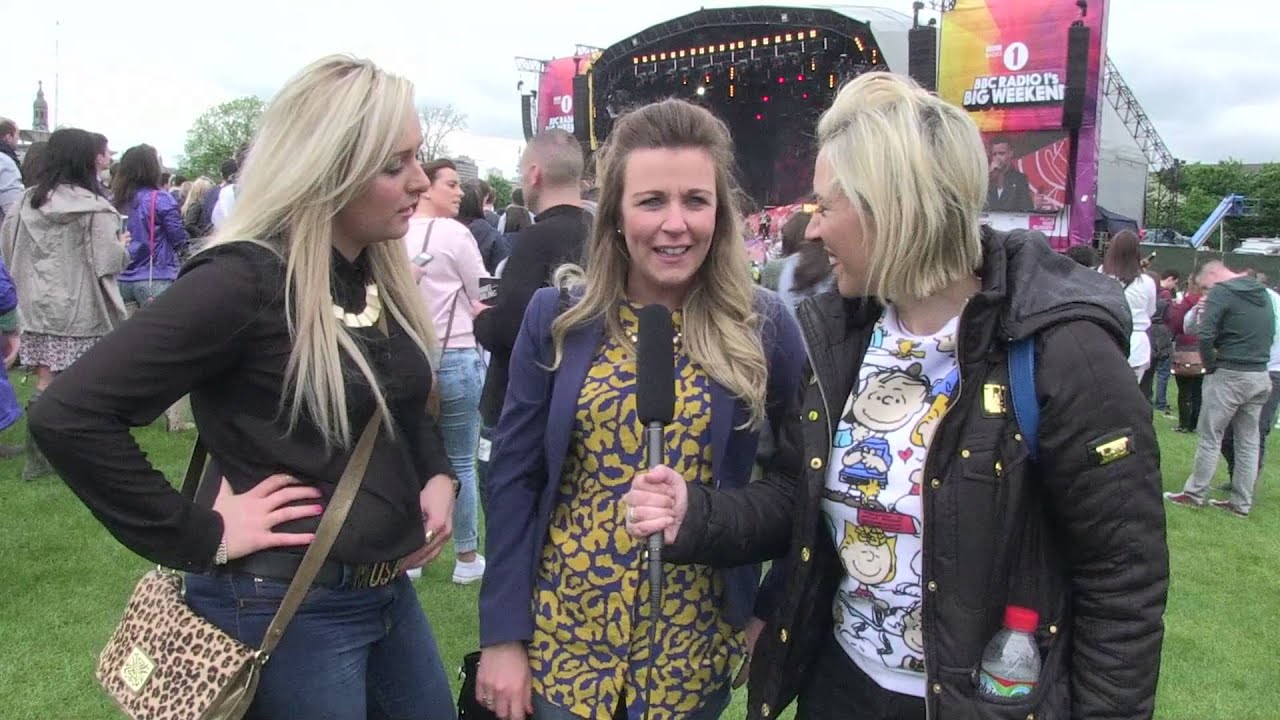Bev chats to two girls who are loving the BBC's Big Weekend so far ...