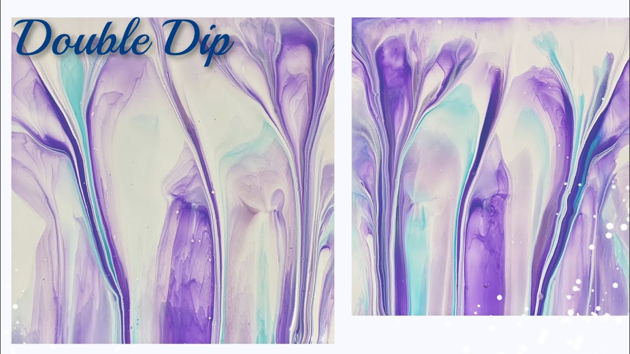 (1457) How to Double Dip Technique - Paint Pouring - Fluid Art - YouTube