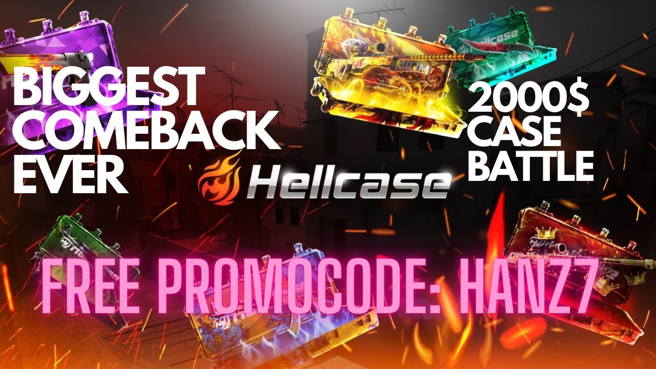 2000$ CASE BATTLE ON HELLCASE! HELLCASE PROMO CODE 2025 !! HELLCASE CS2 ...