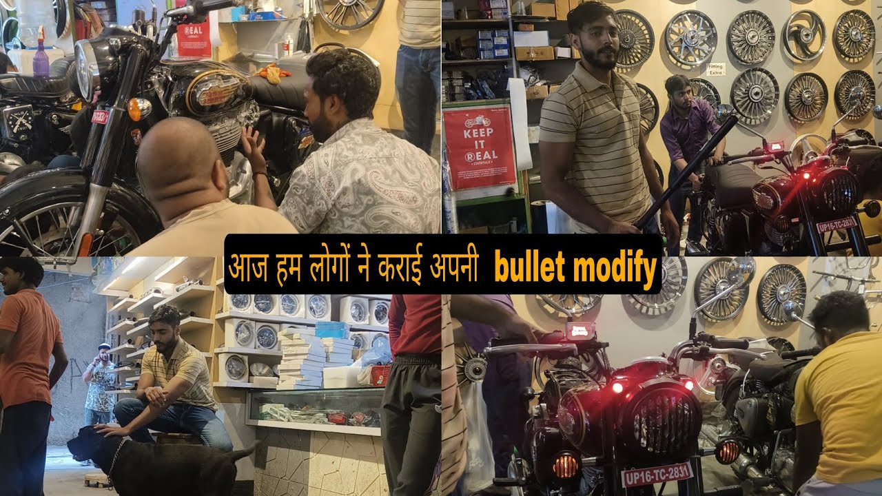 Royal Enfield bullet standard 350 modification || Kahira k vlog - YouTube
