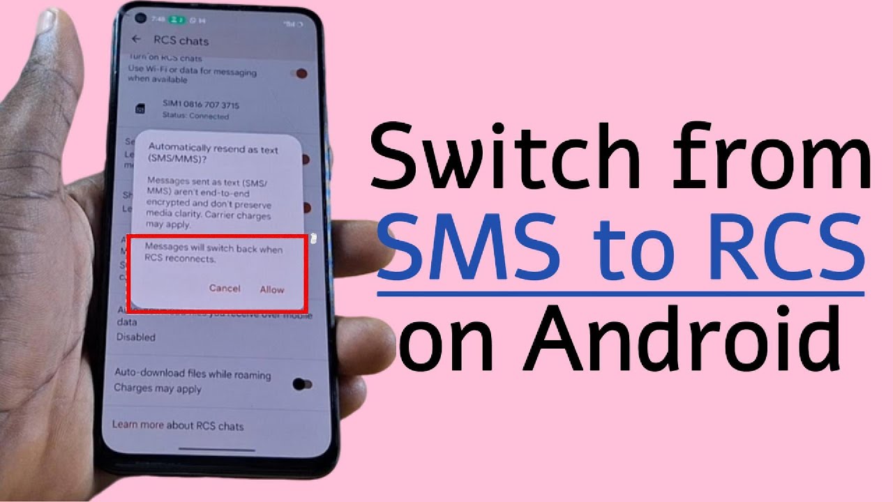 How to Switch from SMS to RCS on Android - YouTube