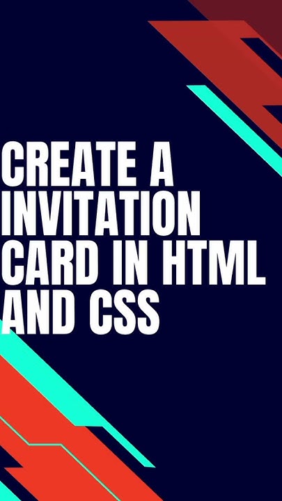 Invitation Card In Html And Css Coding Html Trick Htmlcss Ytshorts Youtubeshorts Youtube