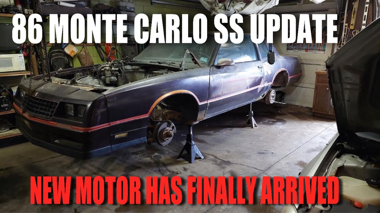 86 MONTE CARLO SS LS SWAP TAKING DELIVERY OF 5.3 LS ENGINE - YouTube