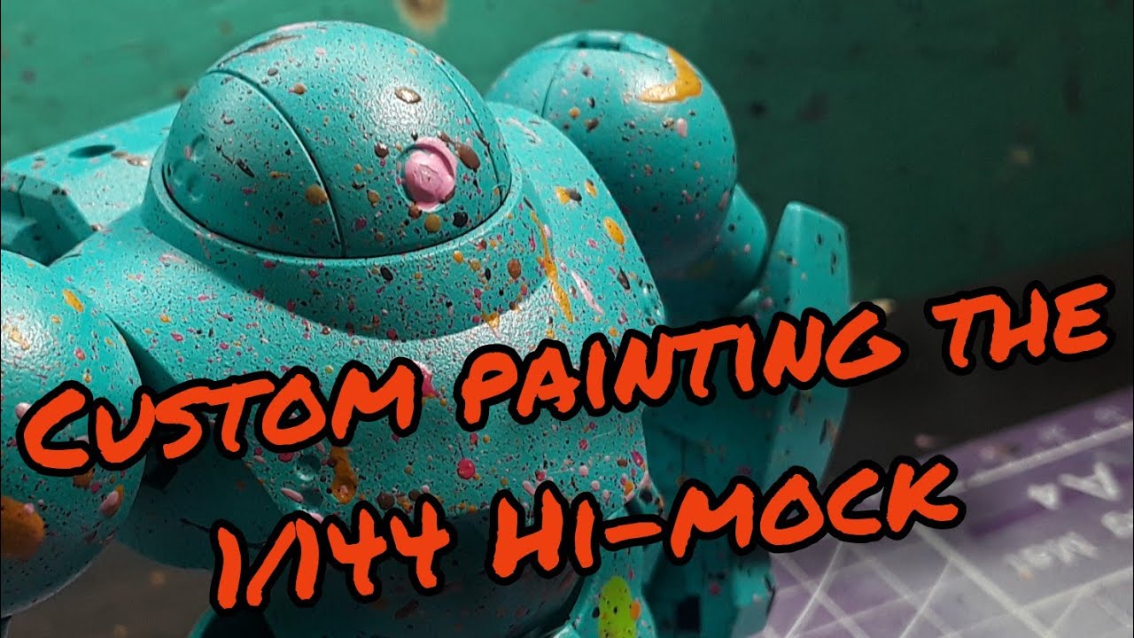 [3.20.20] Painting a 1/144 Gunpla Hi-Mock Battle Suit Simulator - YouTube