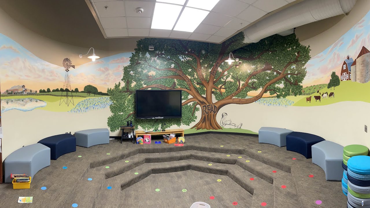 E. Turlington Elementary Mural Timelapse - YouTube
