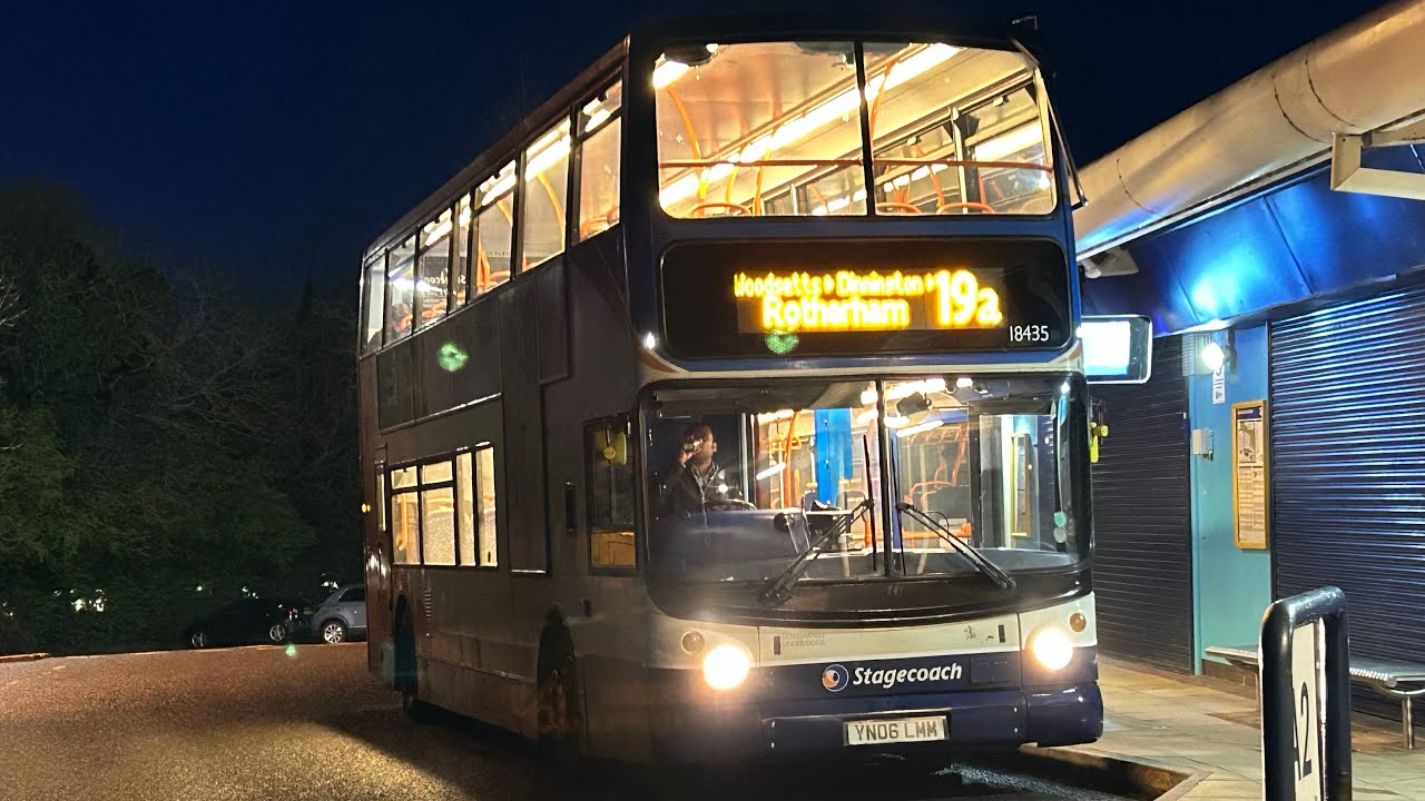Stagecoach Worksop 18435 leaving Dinnington Interchange - YouTube