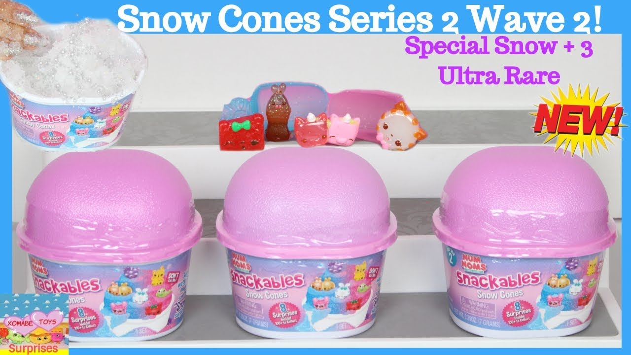 NEW Snackables Series 2 Wave 2 Snow Cones Found Special Snow + 3 Ultra ...