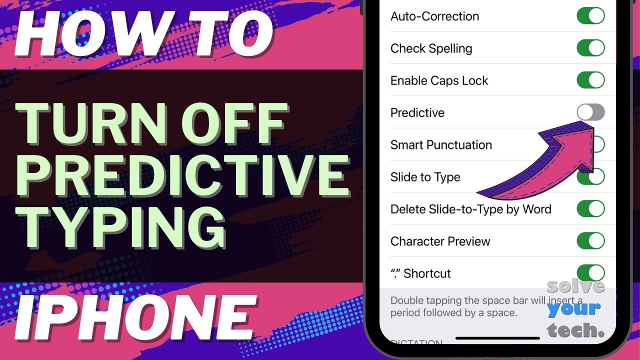 iOS 17: How to Turn Off Predictive Typing on iPhone - YouTube