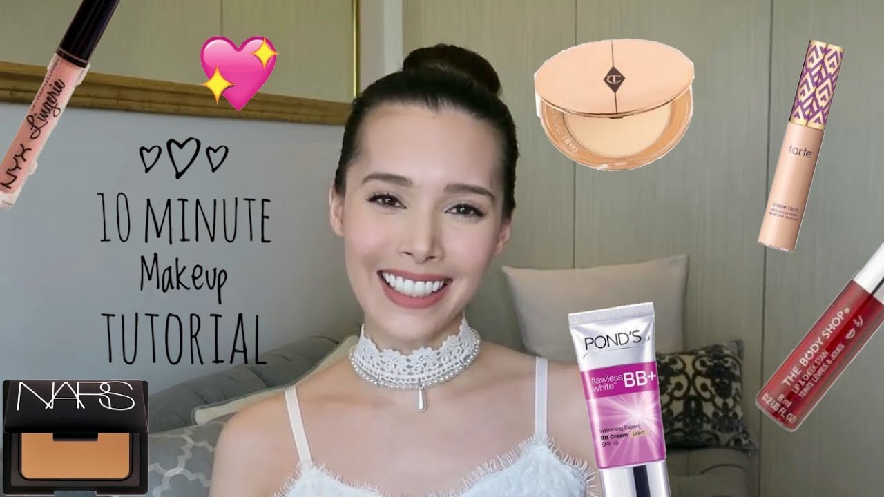 10 Minute Makeup Tutorial / Fresh and Flawless - YouTube
