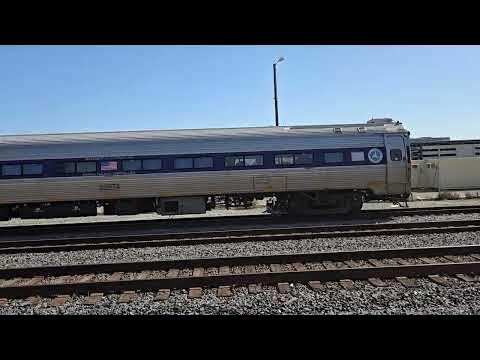 EX-Amtrak Metroliner FRA Track Inspection Car sitting at Santa Clara Station #railroad - YouTube
